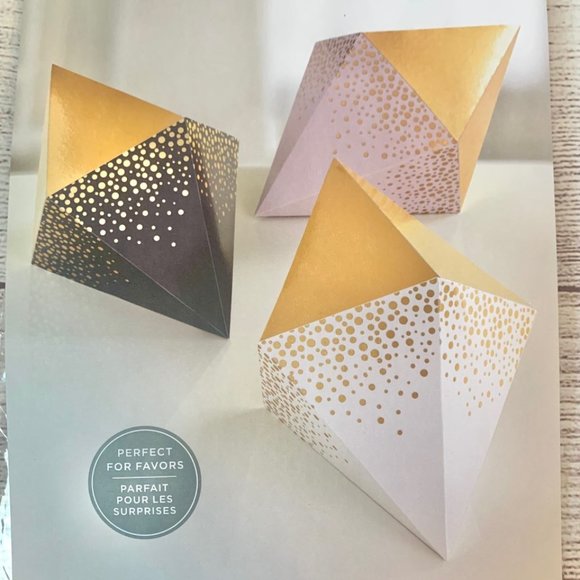 Hallmark | Party Supplies | Favor Gift Boxes Diamond Shape Metallic ...